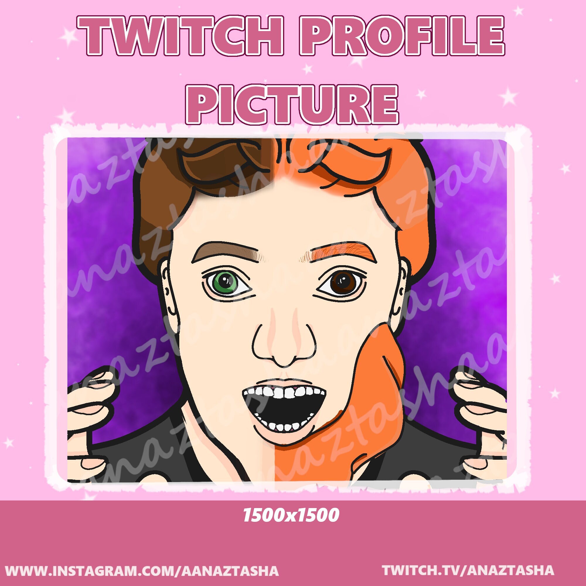 Customized Twitch Icon, Streamer Art, Twitch Profile Pic, Streaming ...