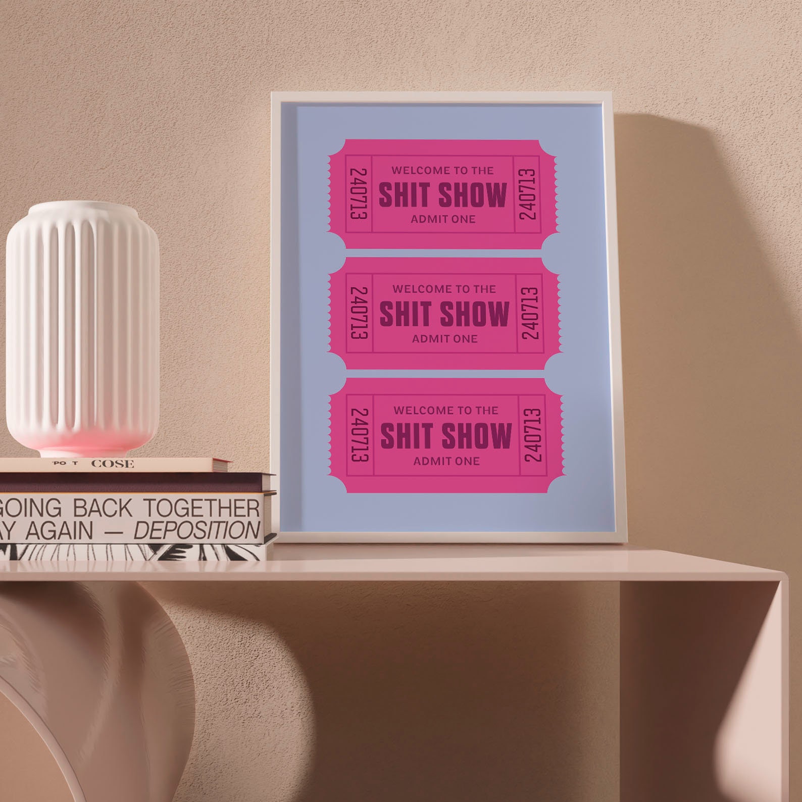 Shit Show Ticket Print Digital Download Poster Admit One Printable - Etsy
