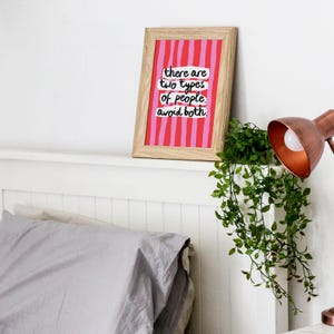 Introvert Poster: Funny Hand-drawn Quote, Antisocial Print (digital ...