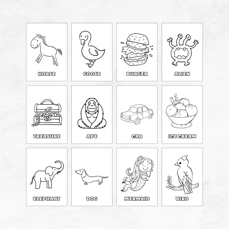 Educational Colouring in Printables for Kids, 30 Simple Fun Designs ...