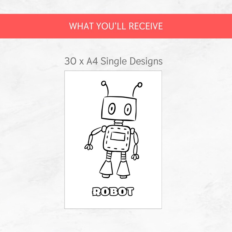 Educational Colouring in Printables for Kids, 30 Simple Fun Designs ...