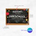 Editable First Day of Preschool) Sign, Personalise Printable A3 Size ...