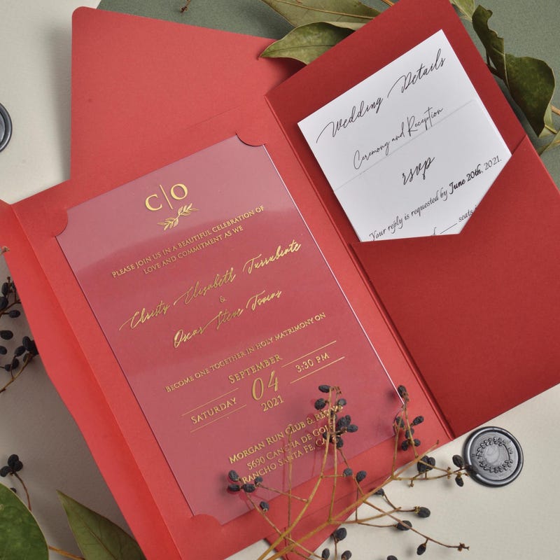 Clear Invitations - Etsy