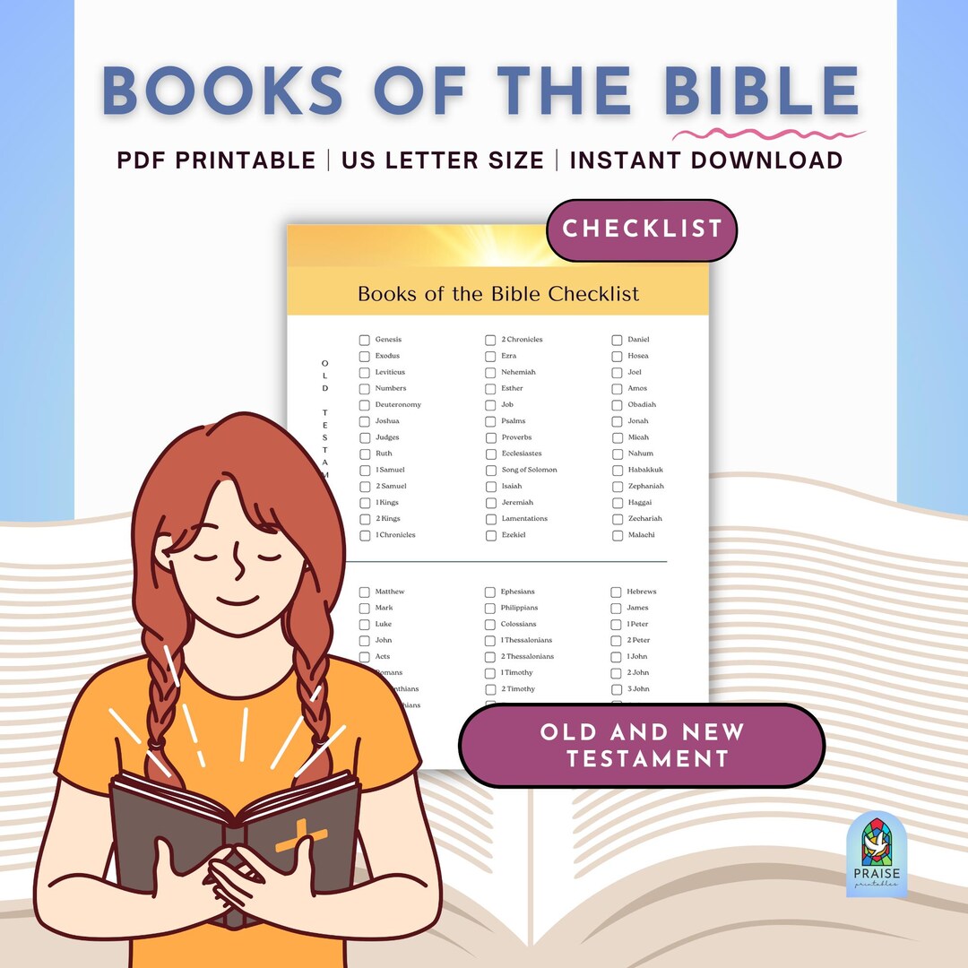 Printable * Books of the Bible Checklist – Old and New Testament ...