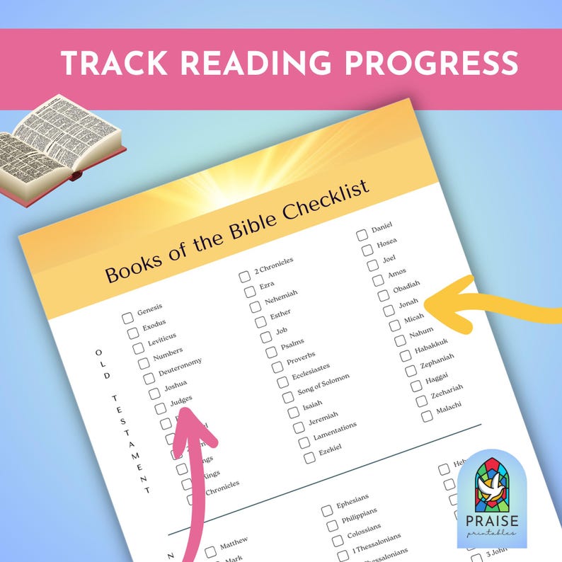 Printable * Books of the Bible Checklist – Old and New Testament ...