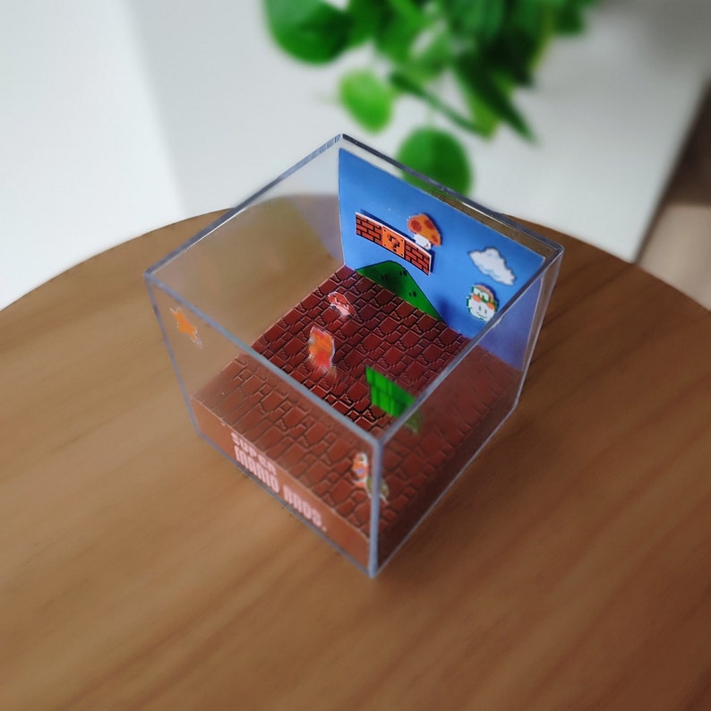 Super Mario Bros NES Diorama Cube - Etsy