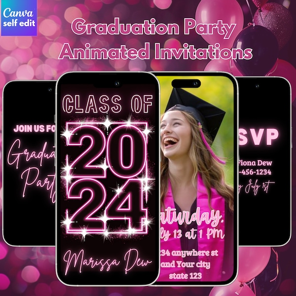 Grad Party Invites - Etsy