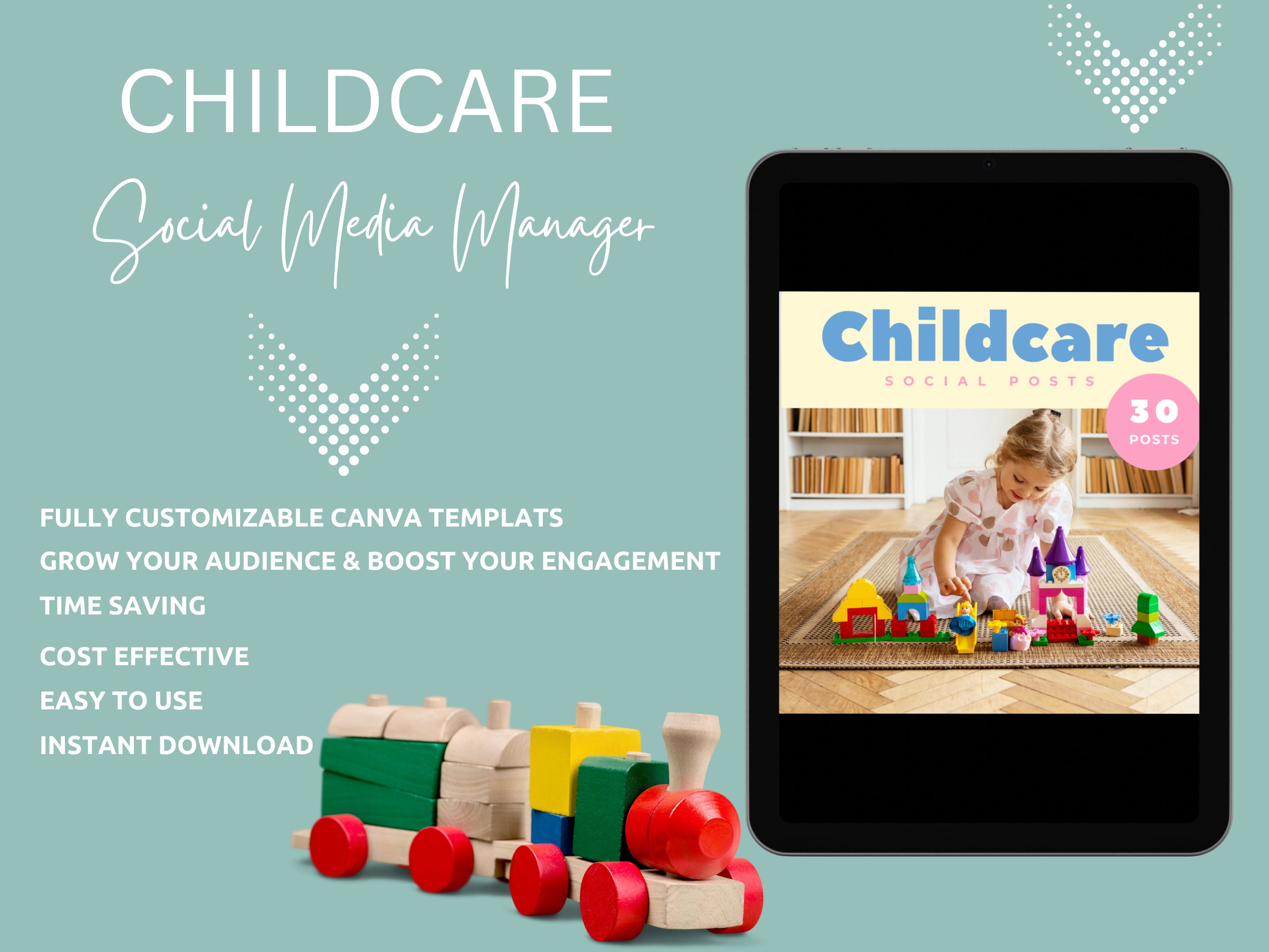 Childcare Posts, Social Media Childcare Marketing, Daycare Canva ...