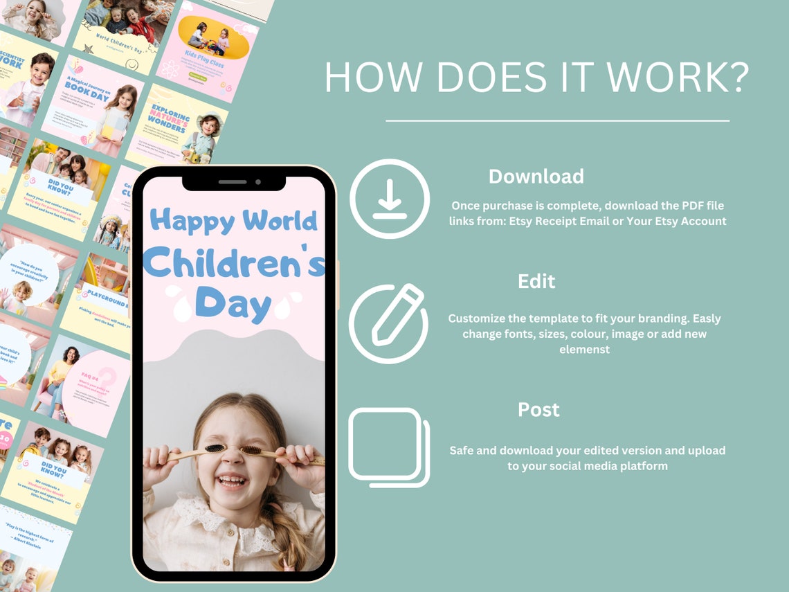 Childcare Posts, Social Media Childcare Marketing, Daycare Canva ...