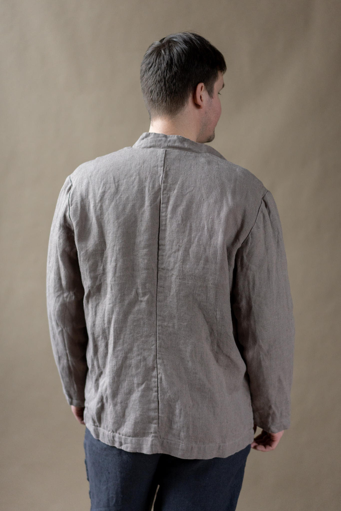 Warm Linen Jacket for Men Angus, Men's Jacket, Casual Men's Jacket ...
