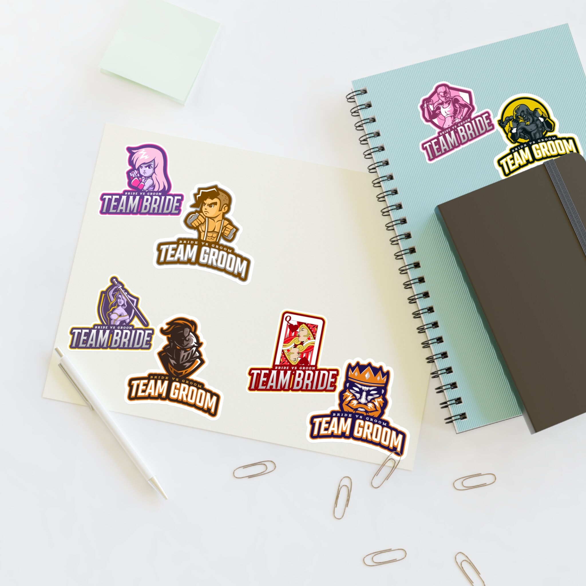 TEAM MASCOTS Assortment Sticker Sheets - Etsy