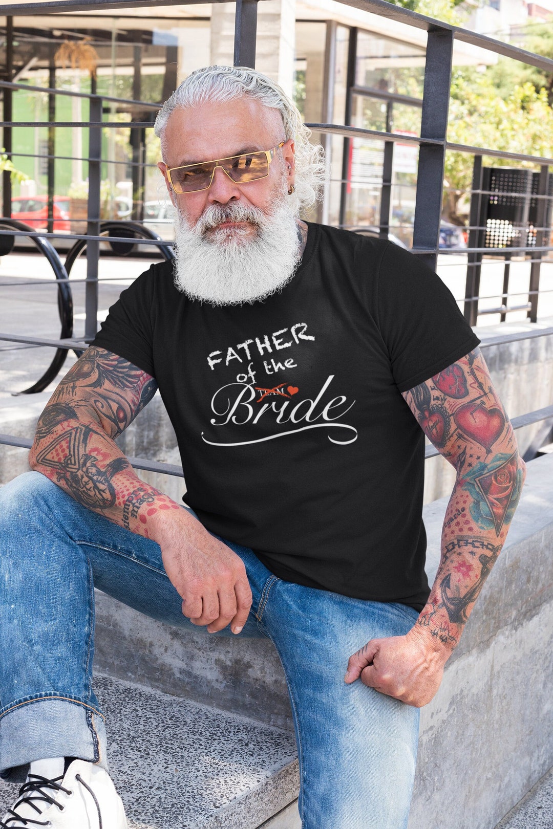 Father of the Bride Cotton Crew Neck Tee, Wedding Gift - Etsy