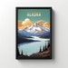 Alaska Vintage Poster, Alaska Wall Art, Alaska Retro Artwork, Alaska ...