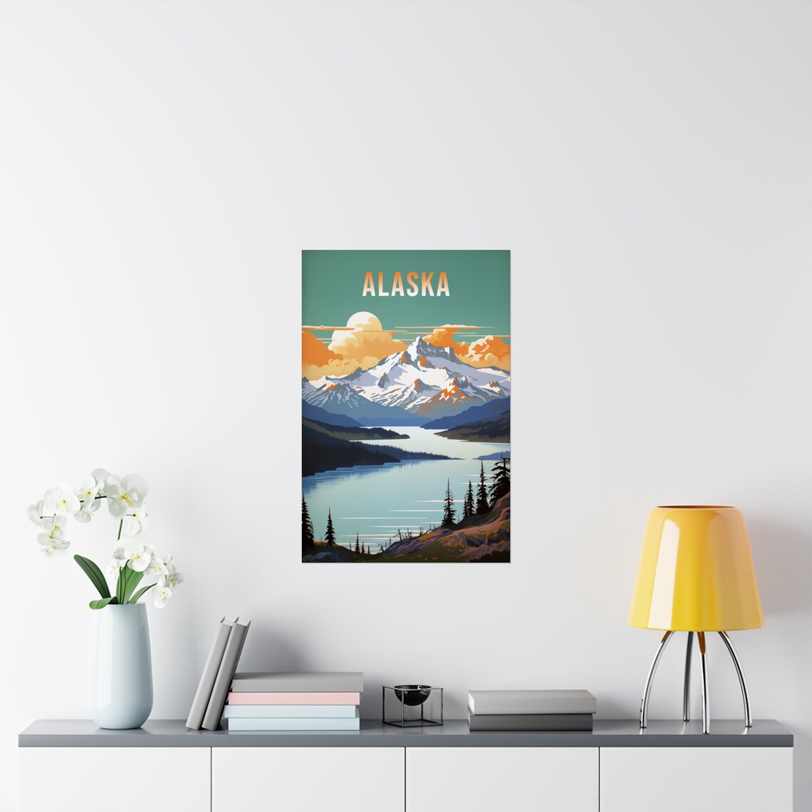Alaska Vintage Poster, Alaska Wall Art, Alaska Retro Artwork, Alaska ...