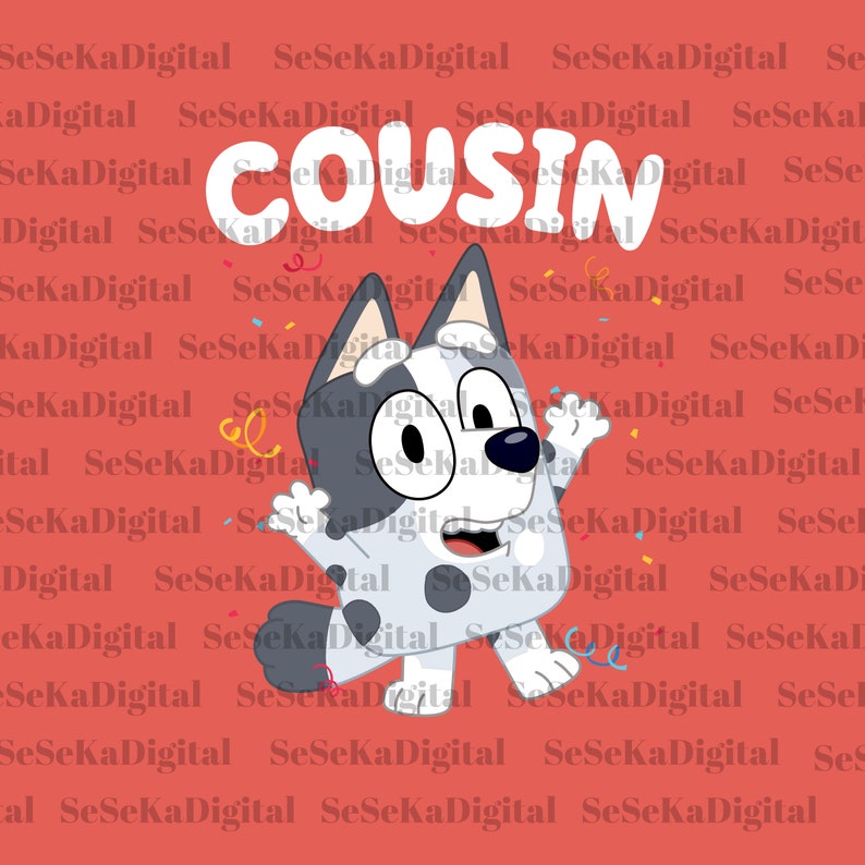 Bluey Cousin Png ,bluey Svg, Bluey Friends Instant Download,ready to ...