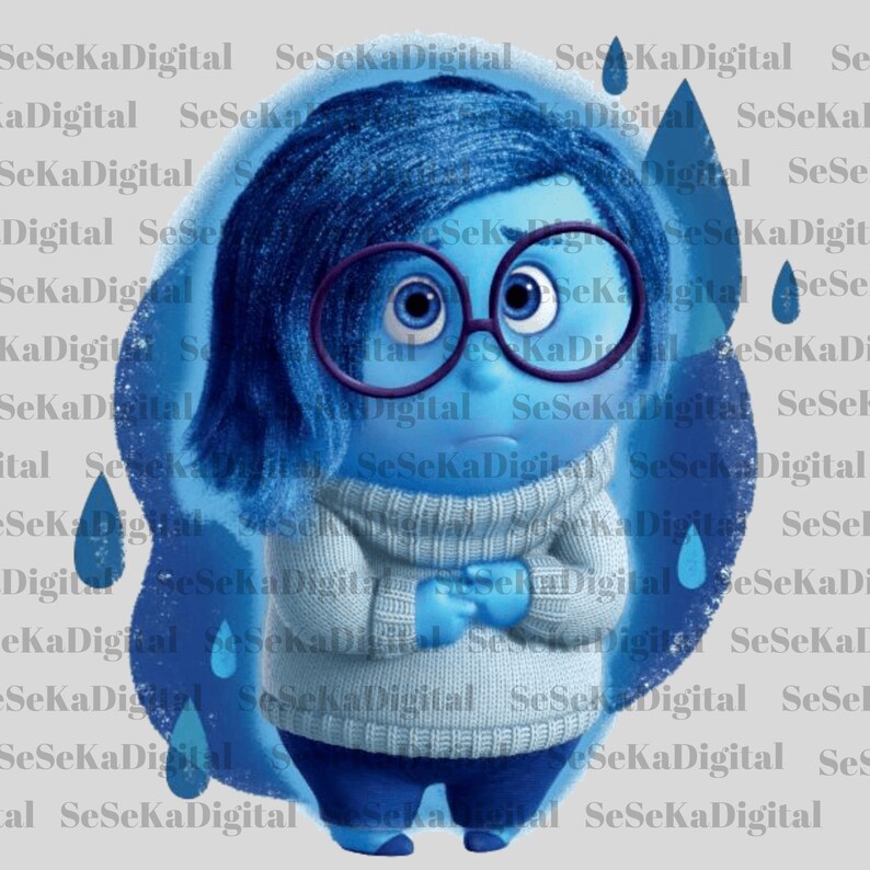 Inside Out 2 Sadness PNG Files, Inside Out 2 Anger, Joy, Disgust ...