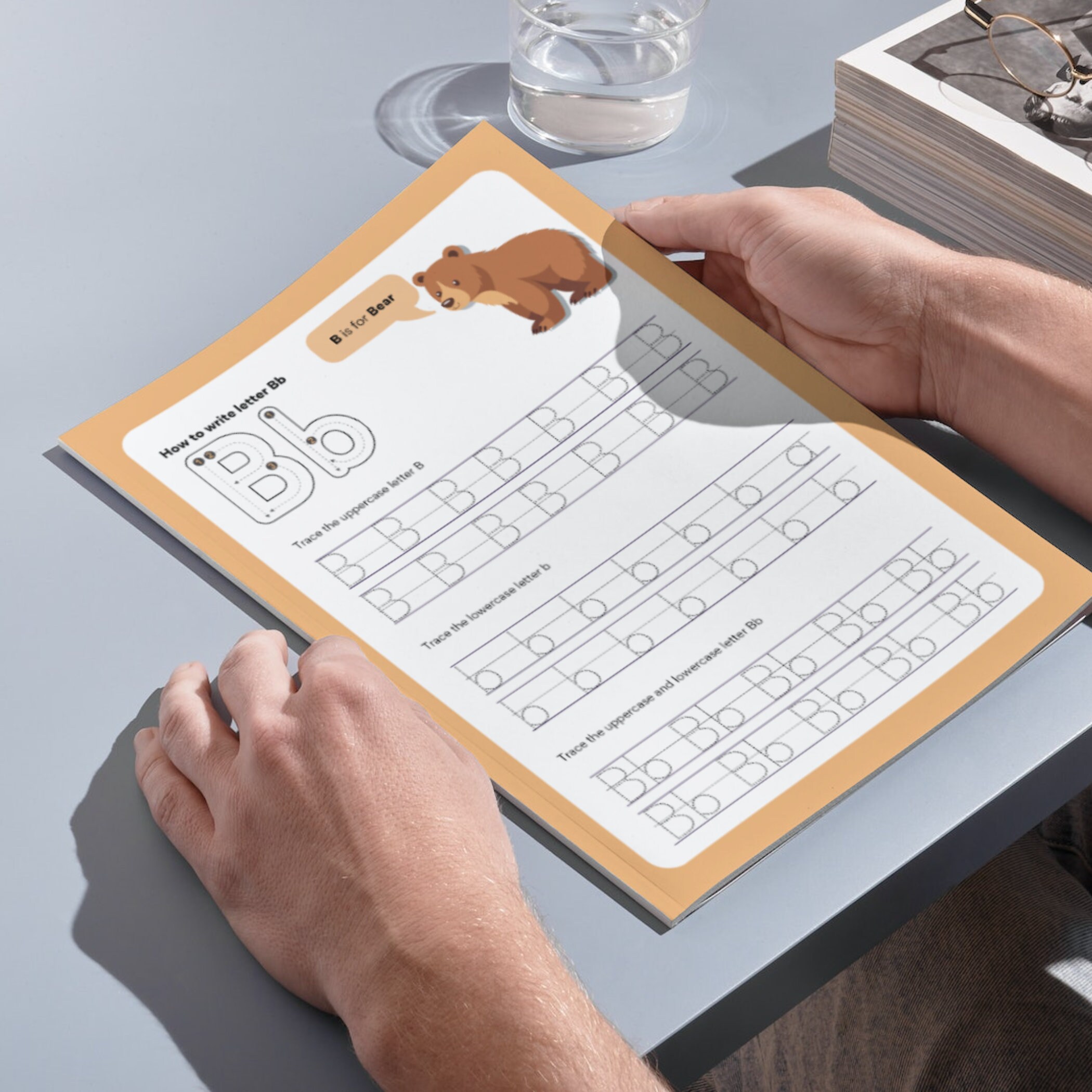 60 Pcs Unique Printable Alphabet Tracing and Writing With Bonus Fun ...