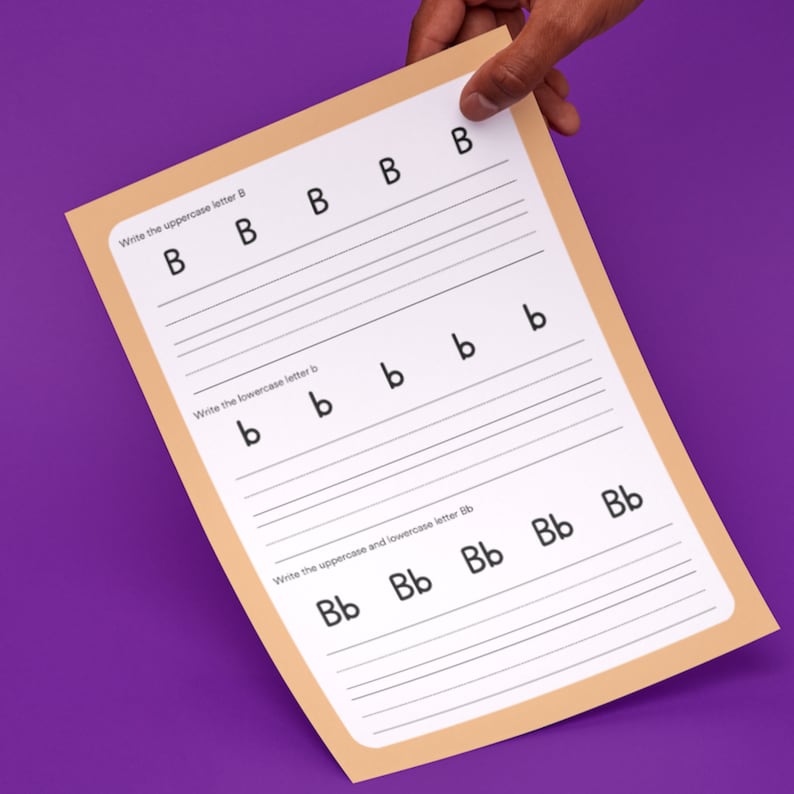 60 Pcs Unique Printable Alphabet Tracing and Writing With Bonus Fun ...