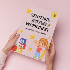 100 Sentence Writing Practice Worksheets, Handwriting Practice Busy ...