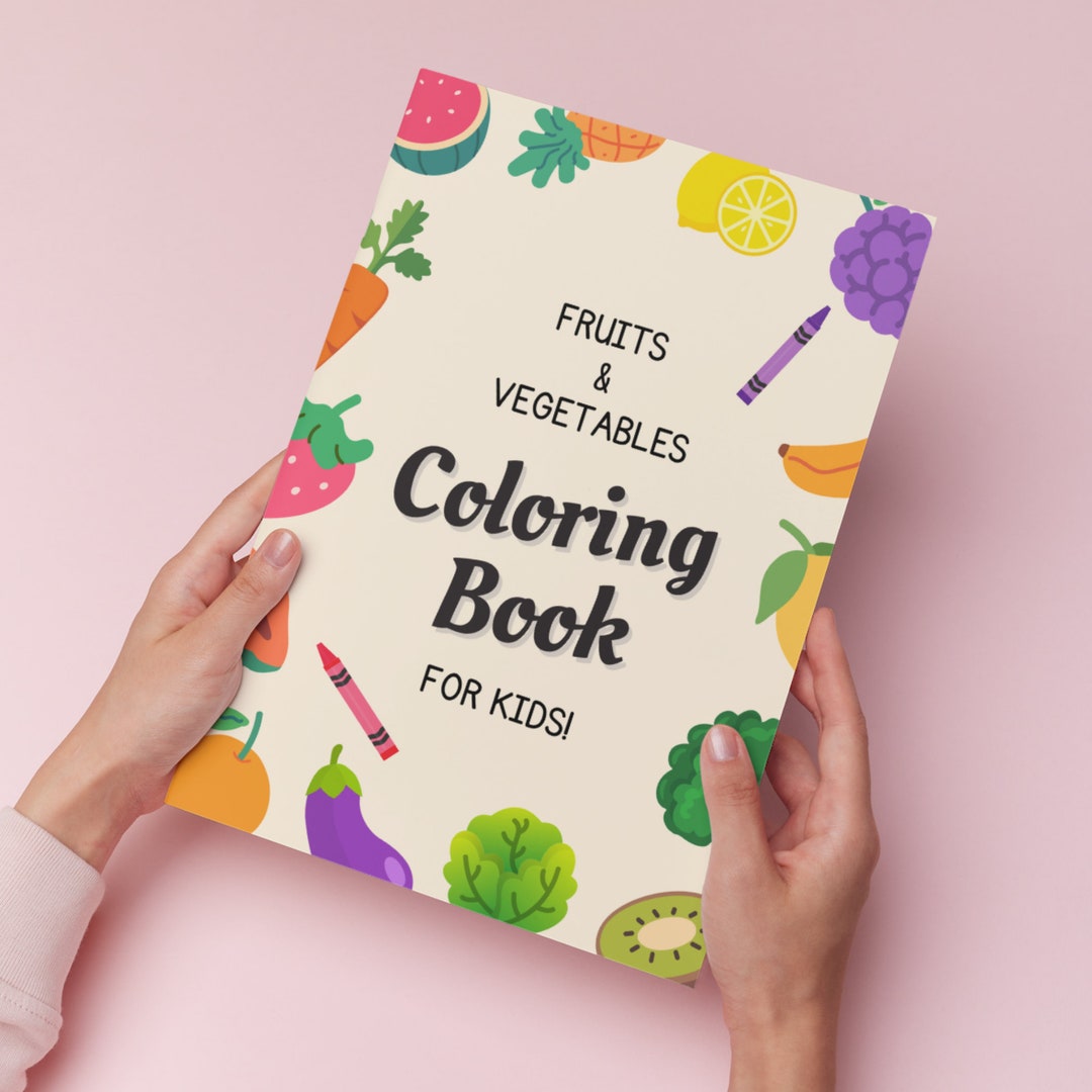 27 Pcs Alphabet Fruits and Vegetables Theme Coloring Sheets | Printable ...