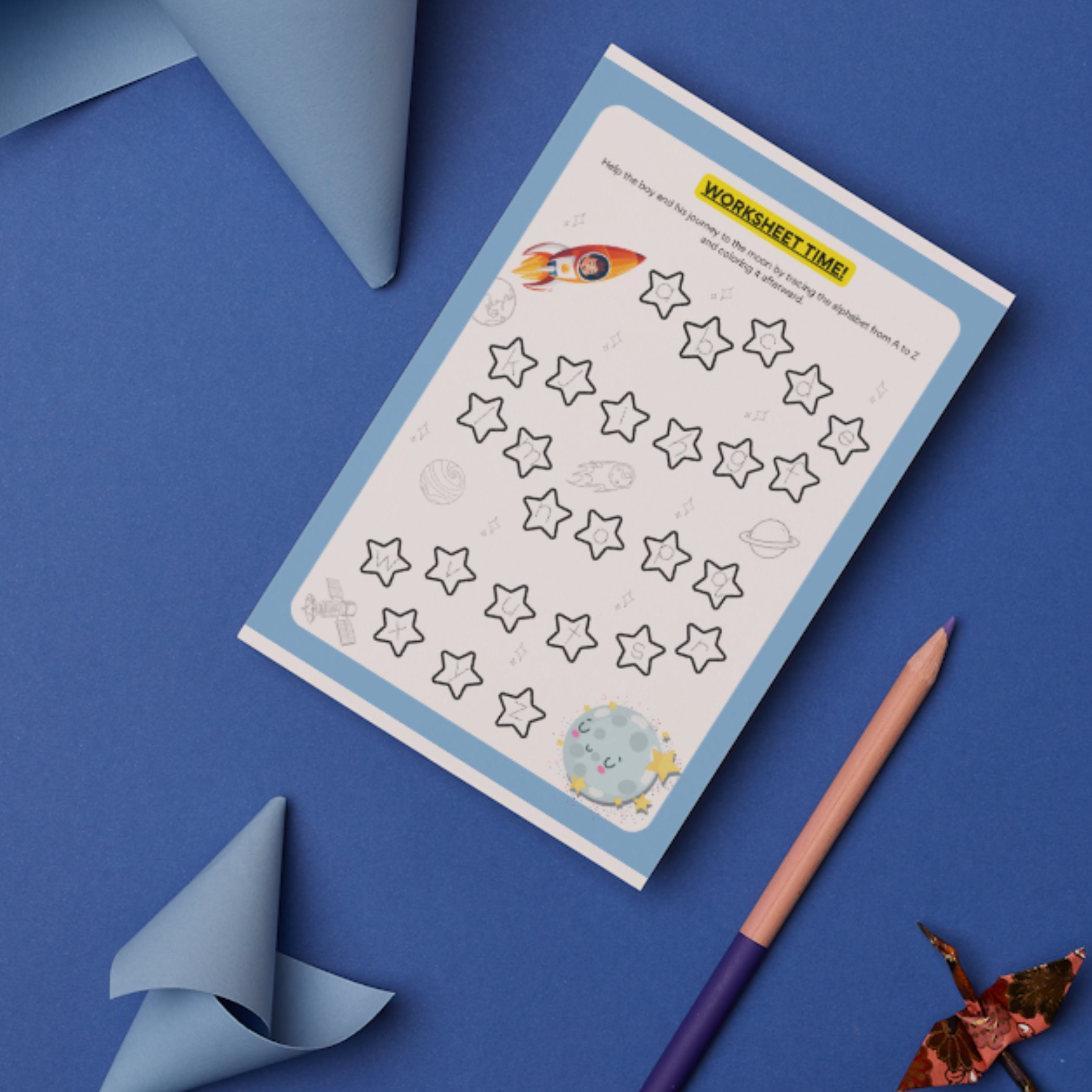 60 Pcs Unique Printable Alphabet Tracing and Writing With Bonus Fun ...