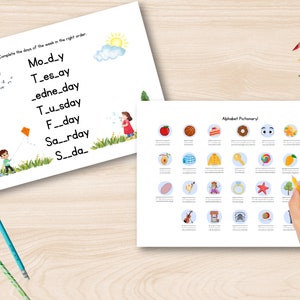 Preschool Pre-k + Kindergarten Learning Busy Book| 60 Pages | Printable ...