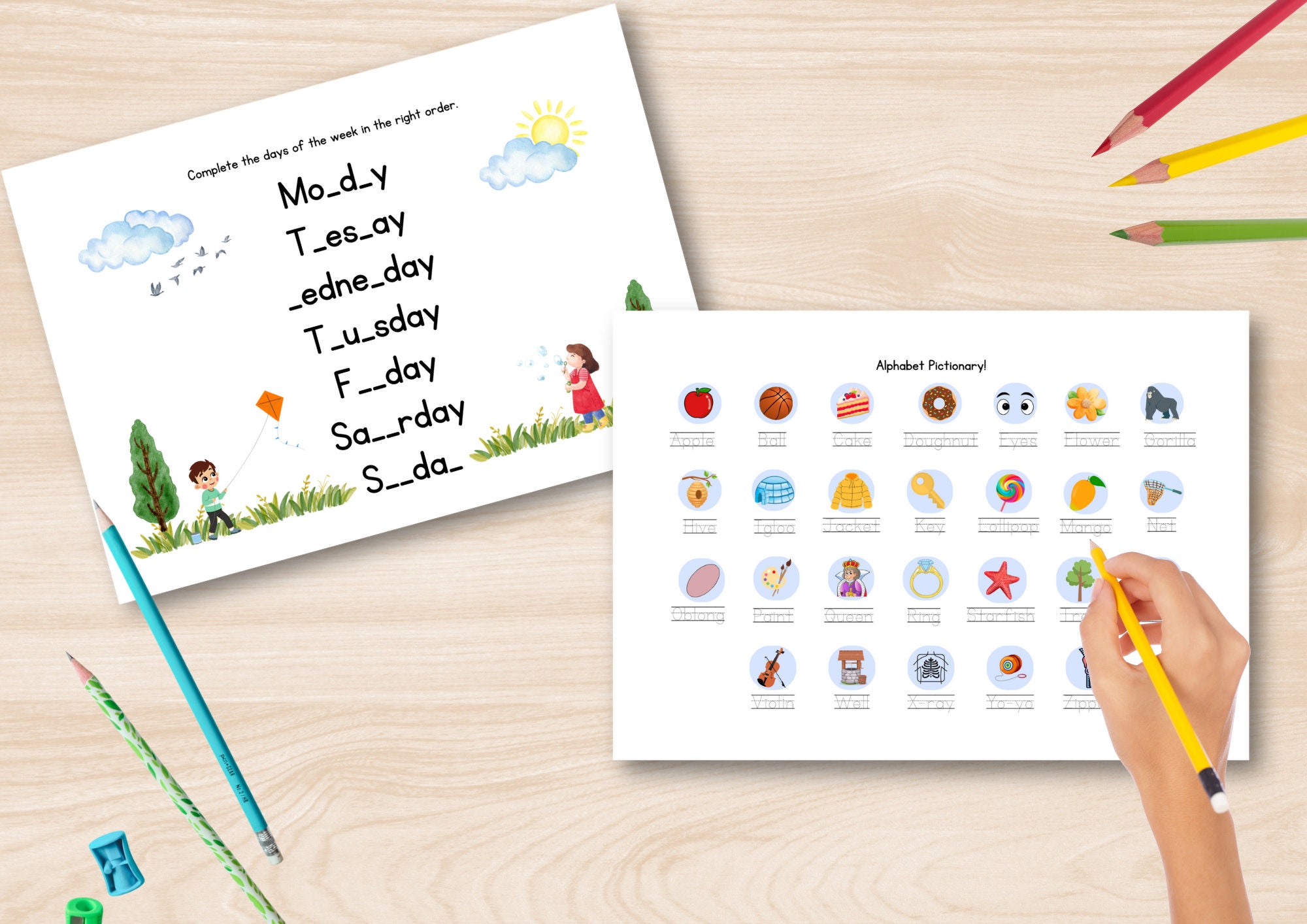 Preschool Pre-k + Kindergarten Learning Busy Book| 60 Pages | Printable ...