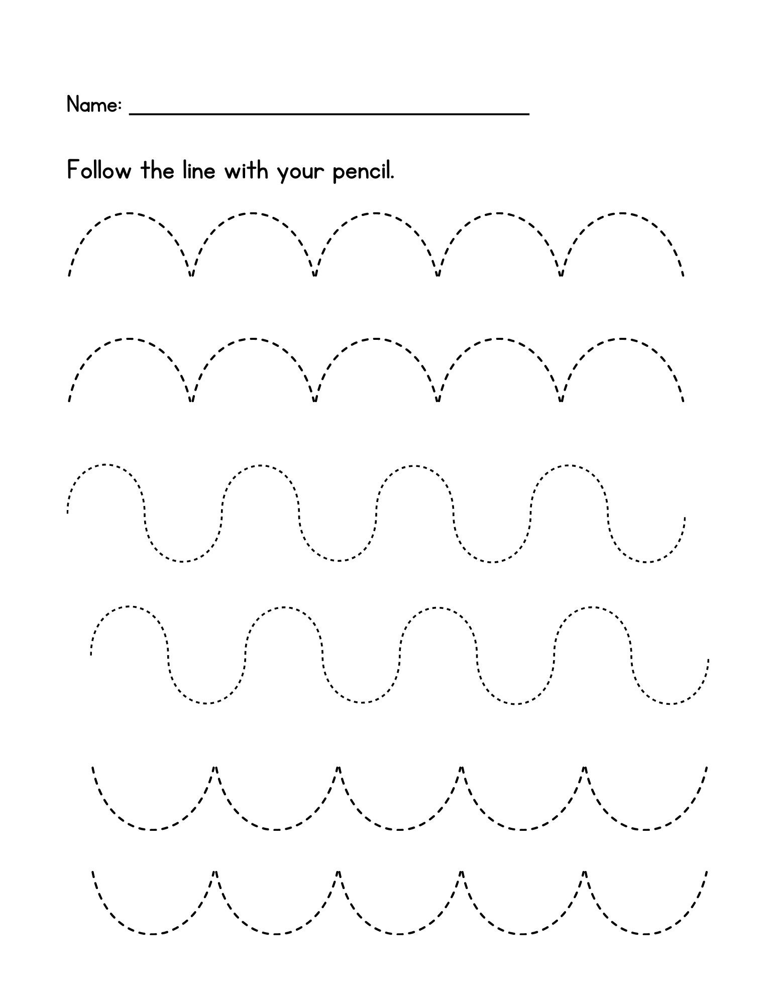 Line Tracing Worksheets, Lines Trace Pages Printable Busybook, Pre ...