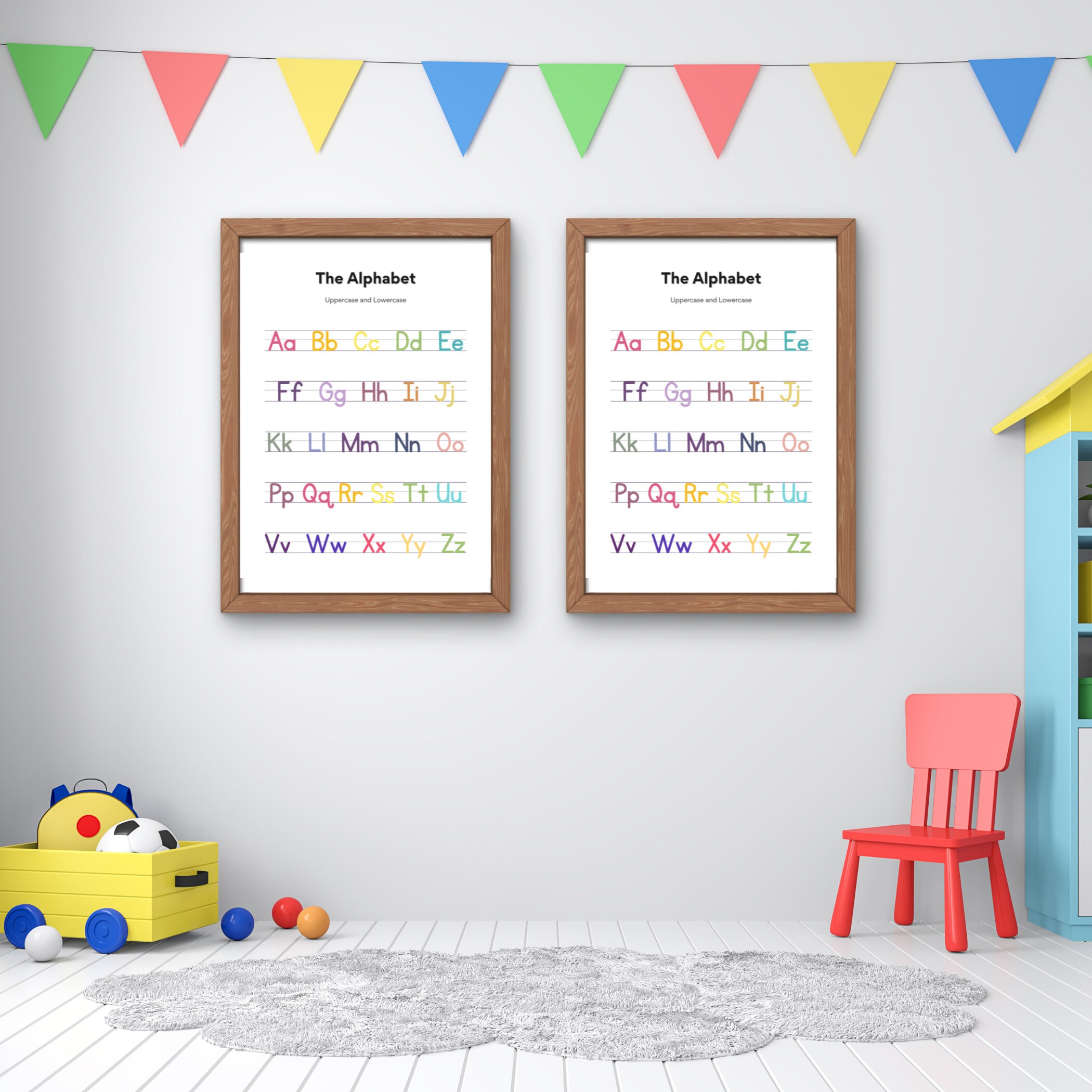 ABC Alphabet Poster Handwriting Chart Printable | Educational Wall Art ...