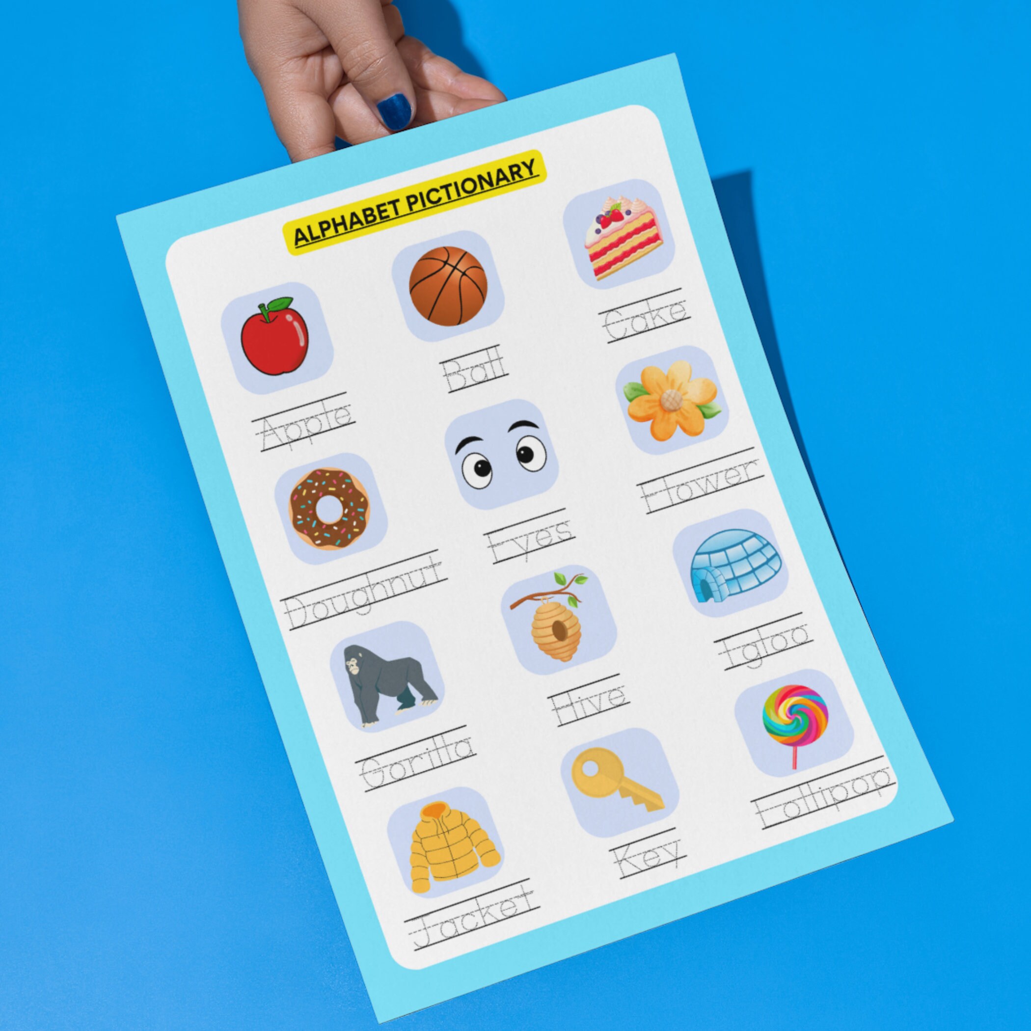 60 Pcs Unique Printable Alphabet Tracing and Writing With Bonus Fun ...