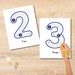 Preschool Number Tracing Worksheet: Handwriting Practice (digital ...