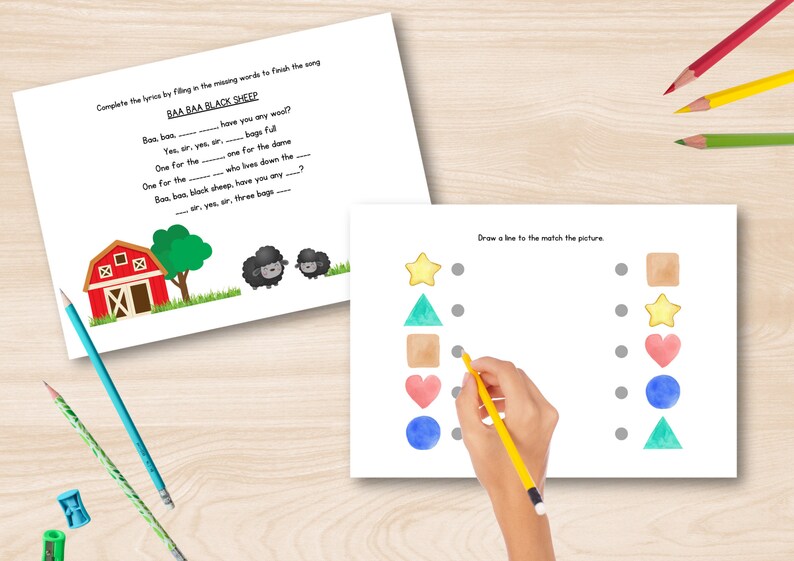 Preschool Pre-k + Kindergarten Learning Busy Book| 60 Pages | Printable ...