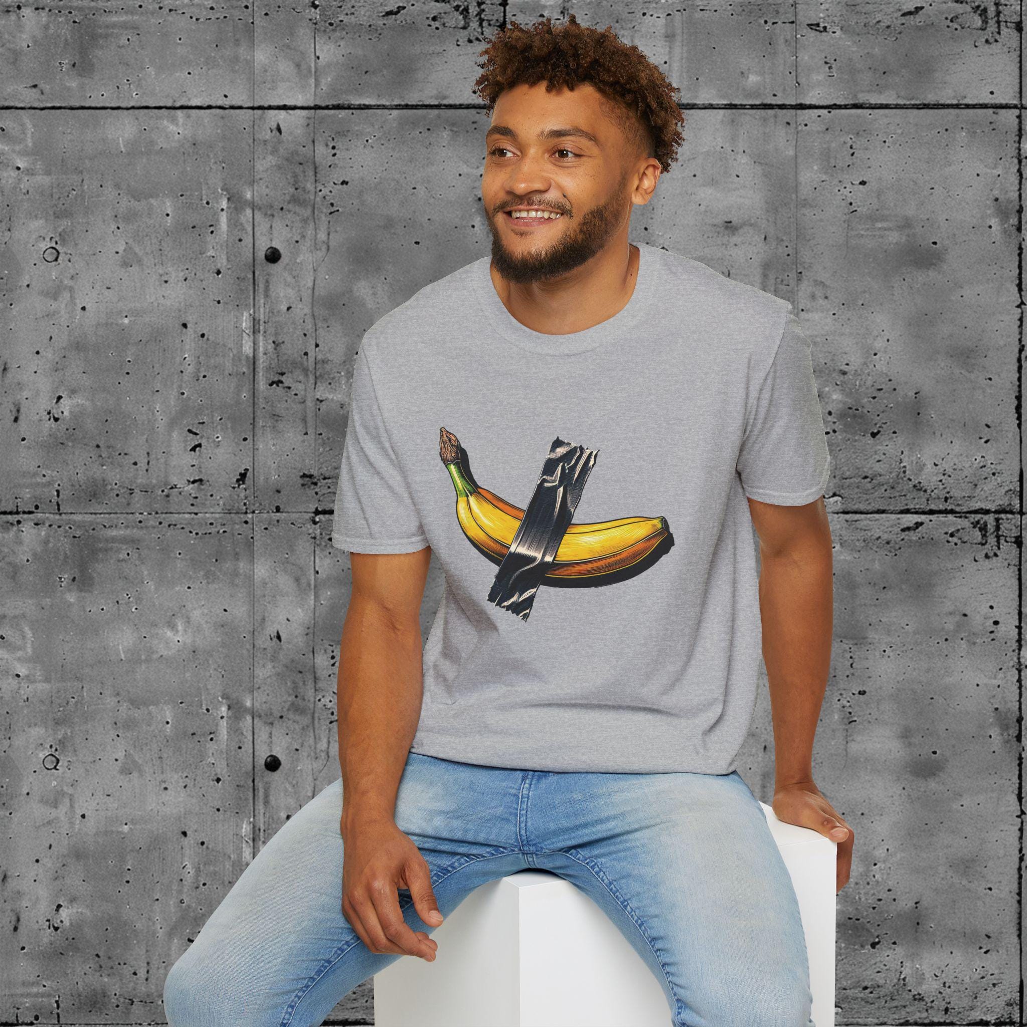 Duct Tape Banana Shirt Pop Art Meme Trendy Modern Artwork Graphic Tee ...