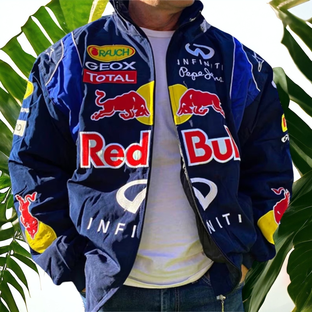 Buy Red Bull F1 Jacket, Embroidered Racing Jacket, Formula 1 Vintage ...