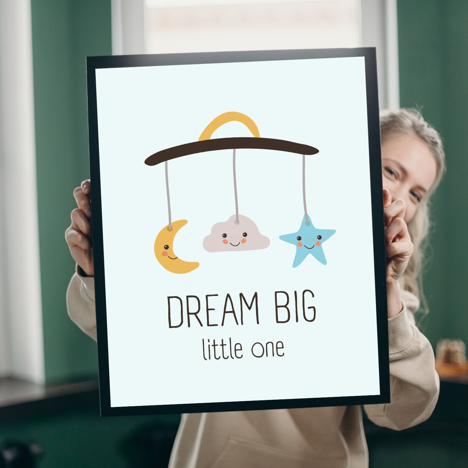 Dream Big Little One Sign Nursery Decor Sign for Nursery Wall Art ...