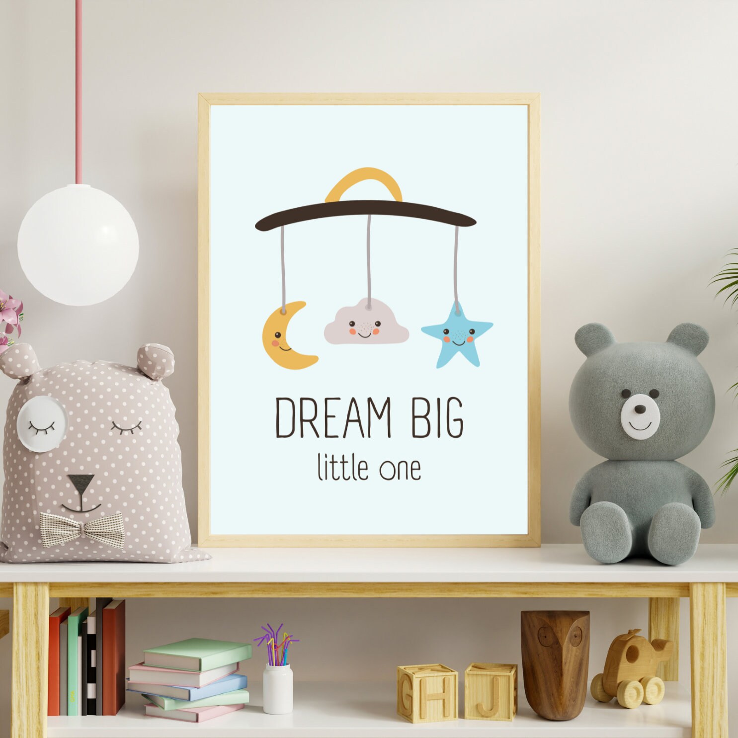Dream Big Little One Sign Nursery Decor Sign for Nursery Wall Art ...