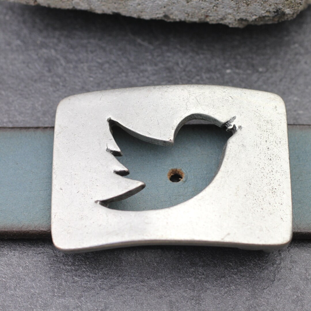 Antique Silver Bird Belt Buckle, Pewter Animal Accessory - Etsy