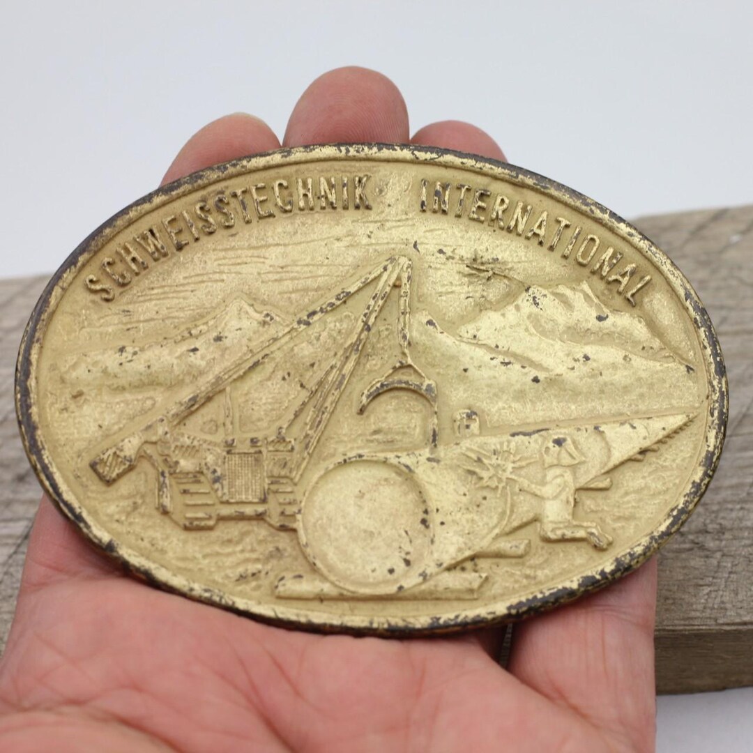 Farmer Belt Buckle, Schweisstechnik International Belt Buckle, Worker ...