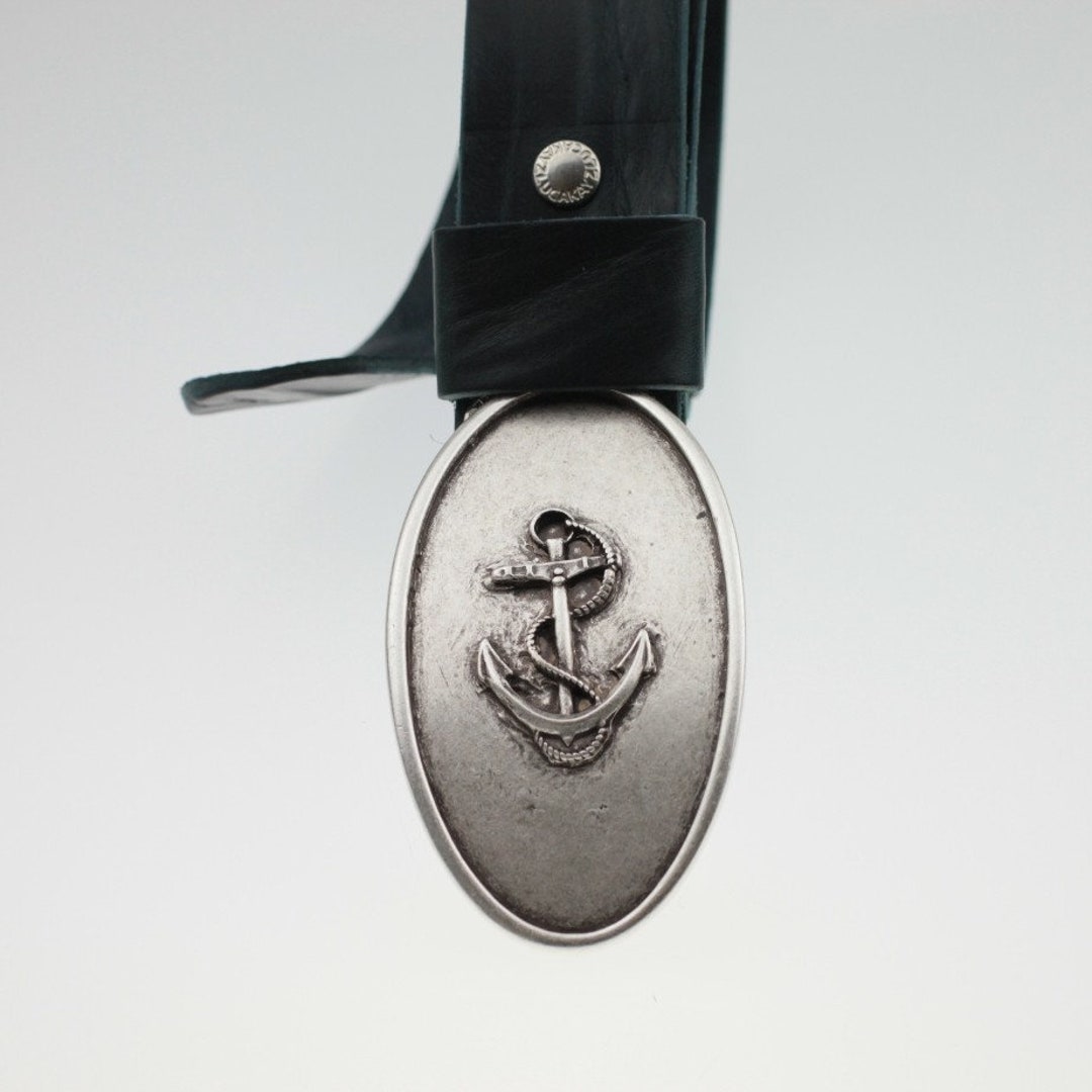 Anchor Belt Buckle, Silver Anchor Belt Buckel for Leather Belt Strap ...