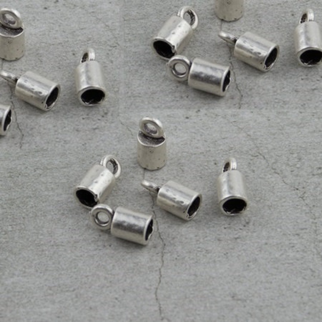 20 End Caps for Round Leather Cords, Paracord, Tassel Caps, Necklace ...