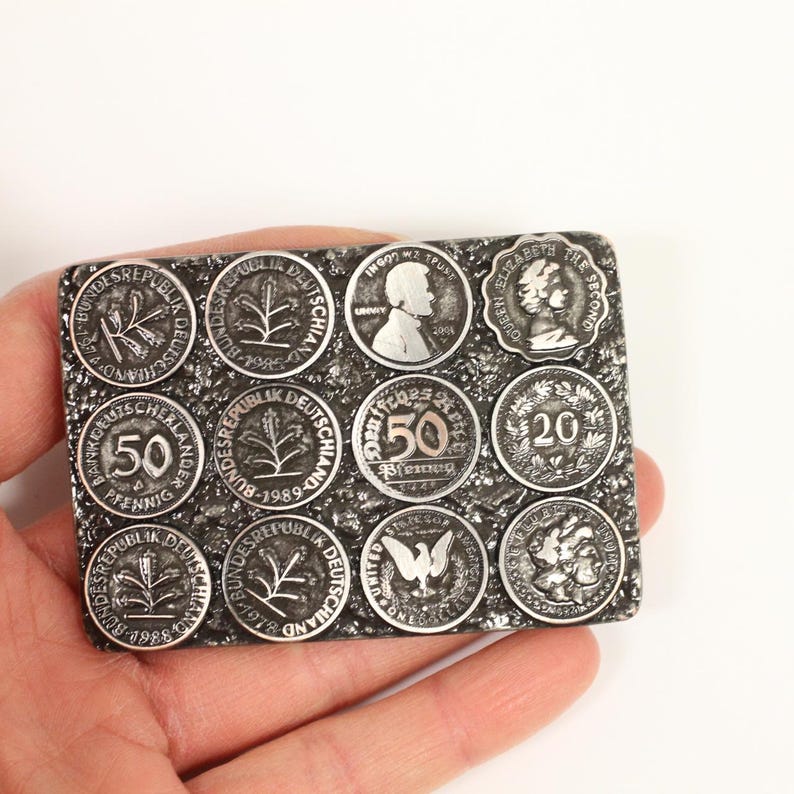 Coins Belt Buckle, Penny Belt Buckle, Coin Penny Money Design Belt ...