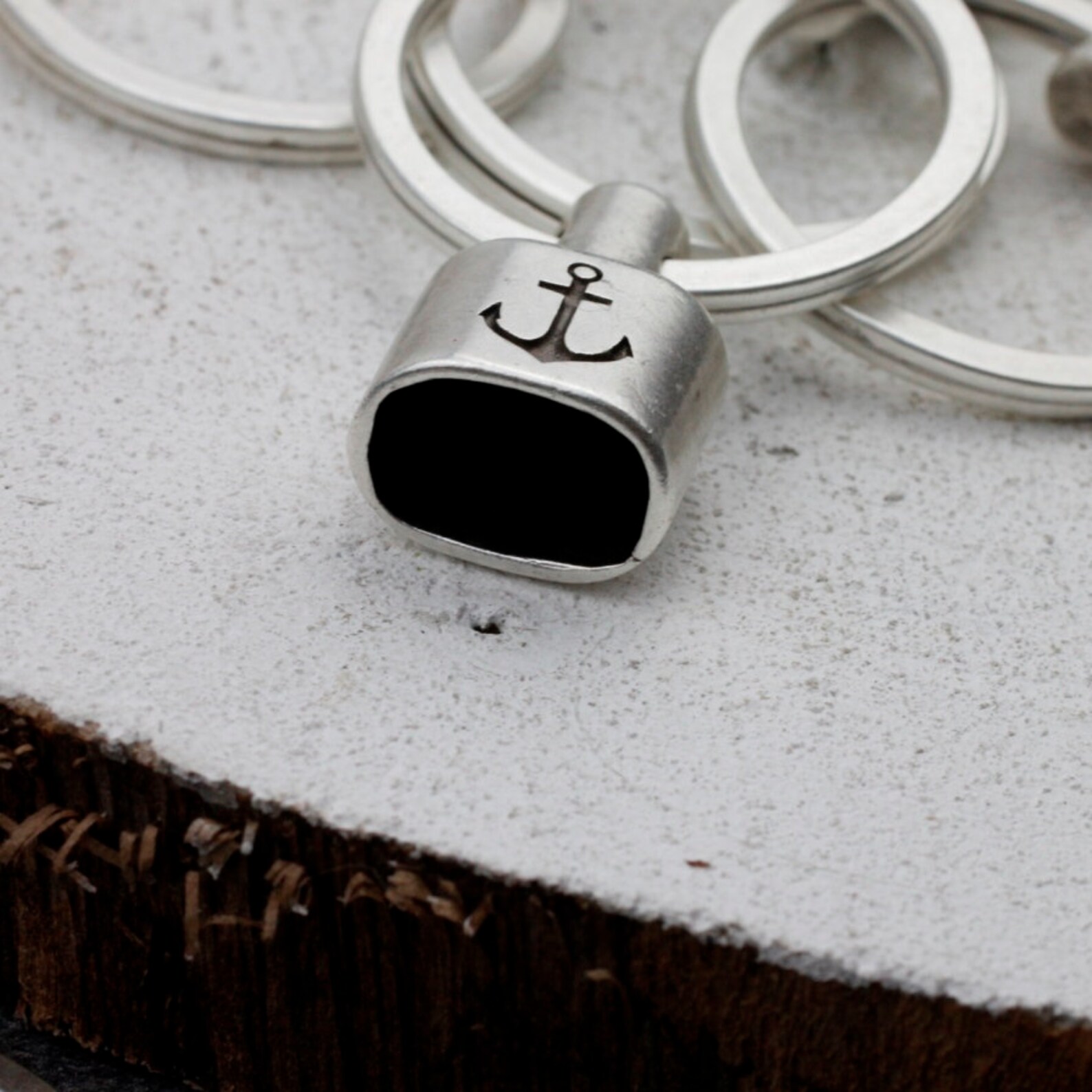 1 Anchor Keychain Findings, Round Leathers, Flat Leather, Sail Ropes ...