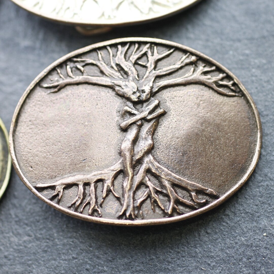 Belt Buckles Tree of Life, Leather Belts Accessories, Copper Buckle ...
