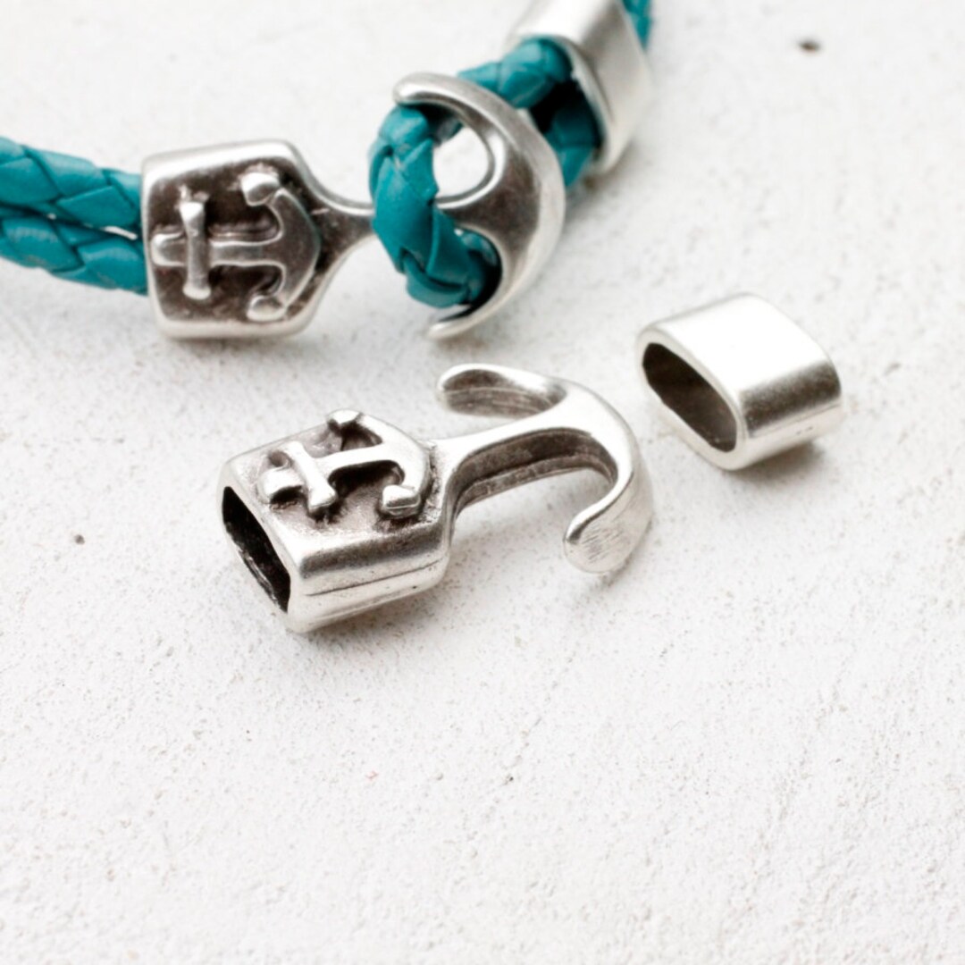 1 Set of Anchor Bracelet Clasp, Anchor Connector, Anchor Hook Clasp ...