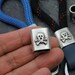 1 Skull Keychain Findings, Silver Keychain Slider Beads,diy Keychain ...