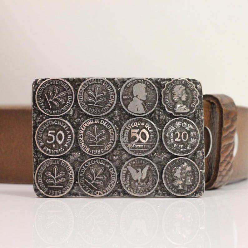 Coins Belt Buckle, Penny Belt Buckle, Coin Penny Money Design Belt ...