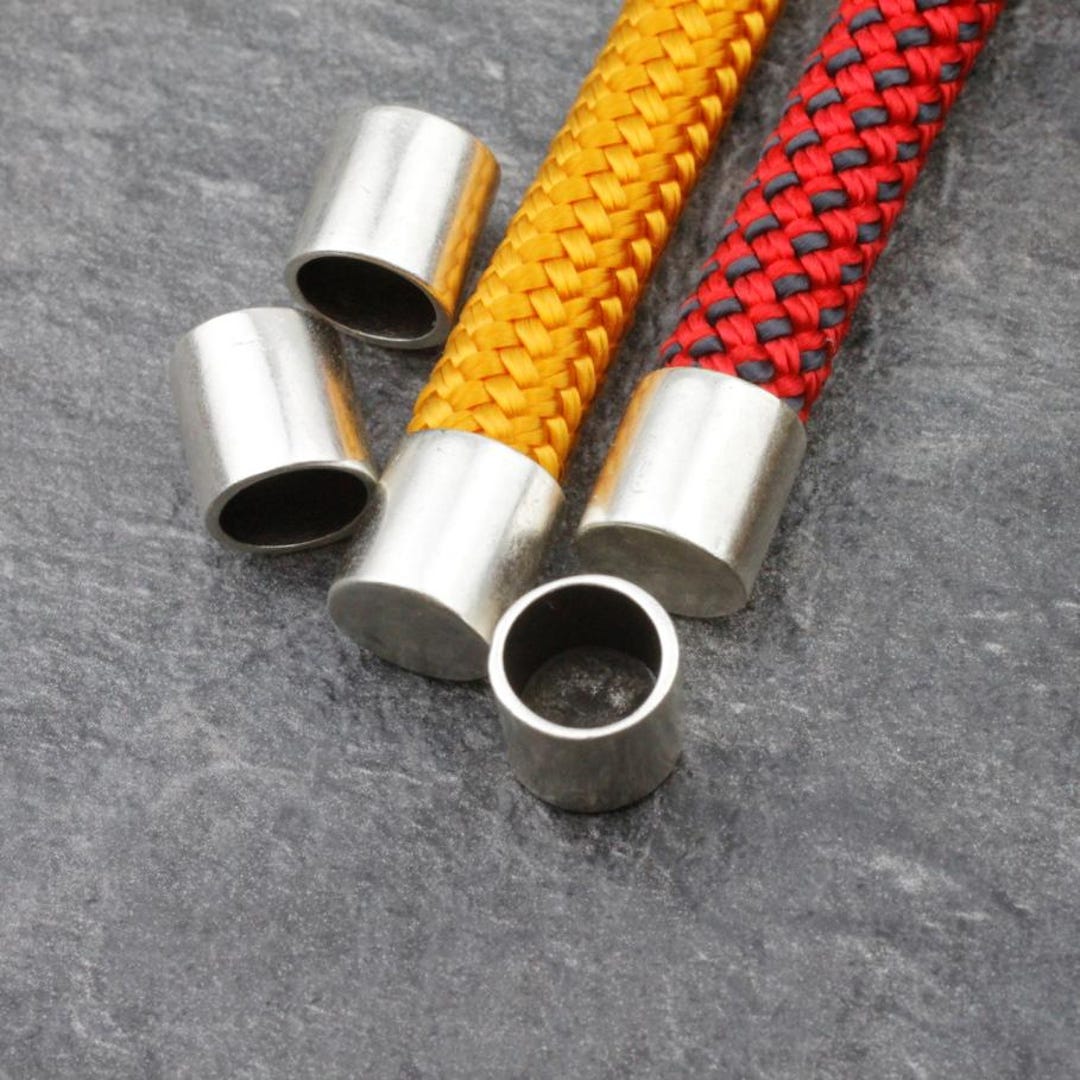 10 End Caps for Round Leather Cords, Paracord, Tassel Caps, Necklace ...