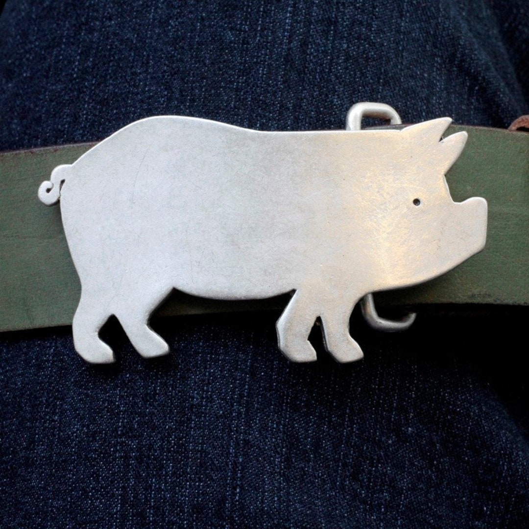 Pig Belt Buckle, Pig Accessory, Hunting Belt Buckle, Animal Belt Buckle ...