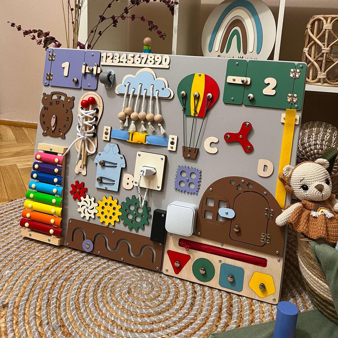 Educational Busy Board for Kids - Boosts Creativity and Skills, Ideal ...