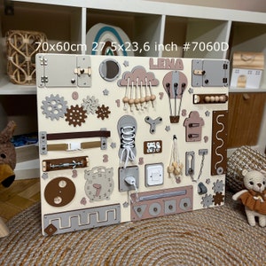 Big Busy Board, Activity Board for Exercising Fine Motor Skills - Etsy